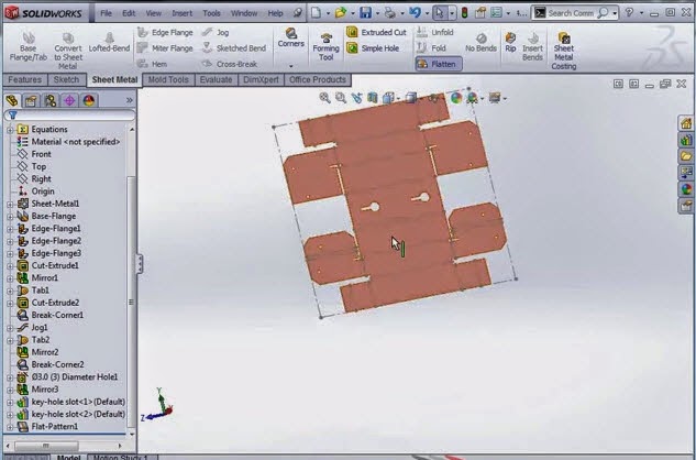 How to make Sheet Metal Flat Patterns in SolidWorks - SolidWorks Share