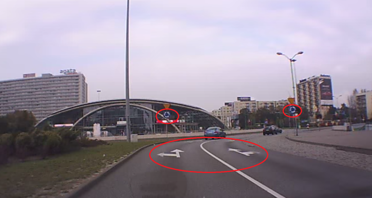 Blog o prawie na drogach : 22. Rondo Ziętka w Katowicach - wadliwa organizacja ruchu