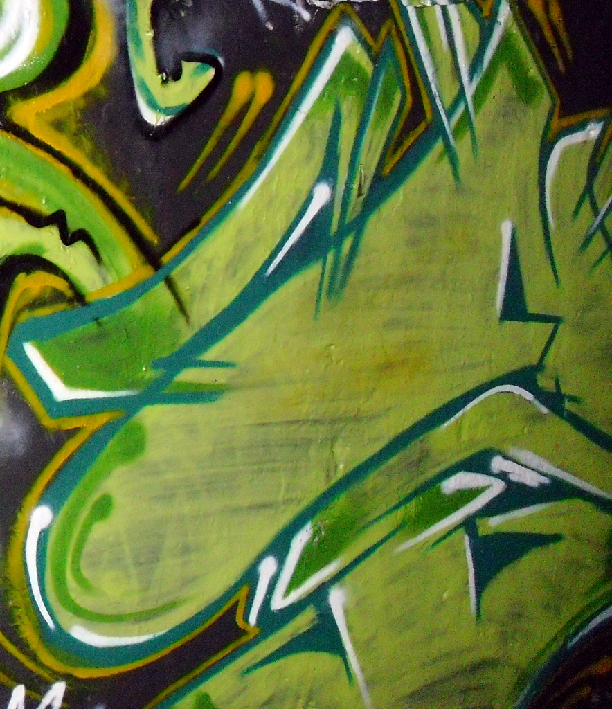 Green Graffiti Letters by-JSN | Digital Graffiti