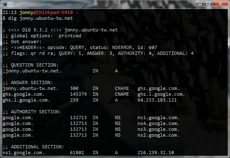 於 Windows 7 安裝 host, dig 以及 whois