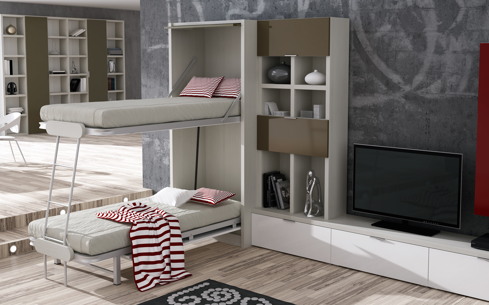 Litera abatible vertical