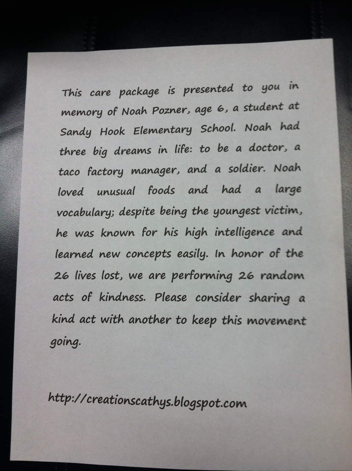 Sofia's Angels Foundation: Noah Pozner