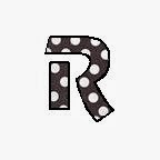 Alfabeto de fondo gris con lunares blancos. - Oh my Alfabetos!