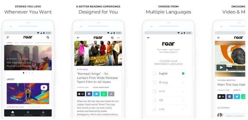 Roar Media - News from South Asia - Mobile App - Youth Apps