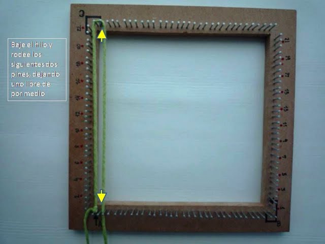 Tejidos y Telares: Tutorial telar cuadrado