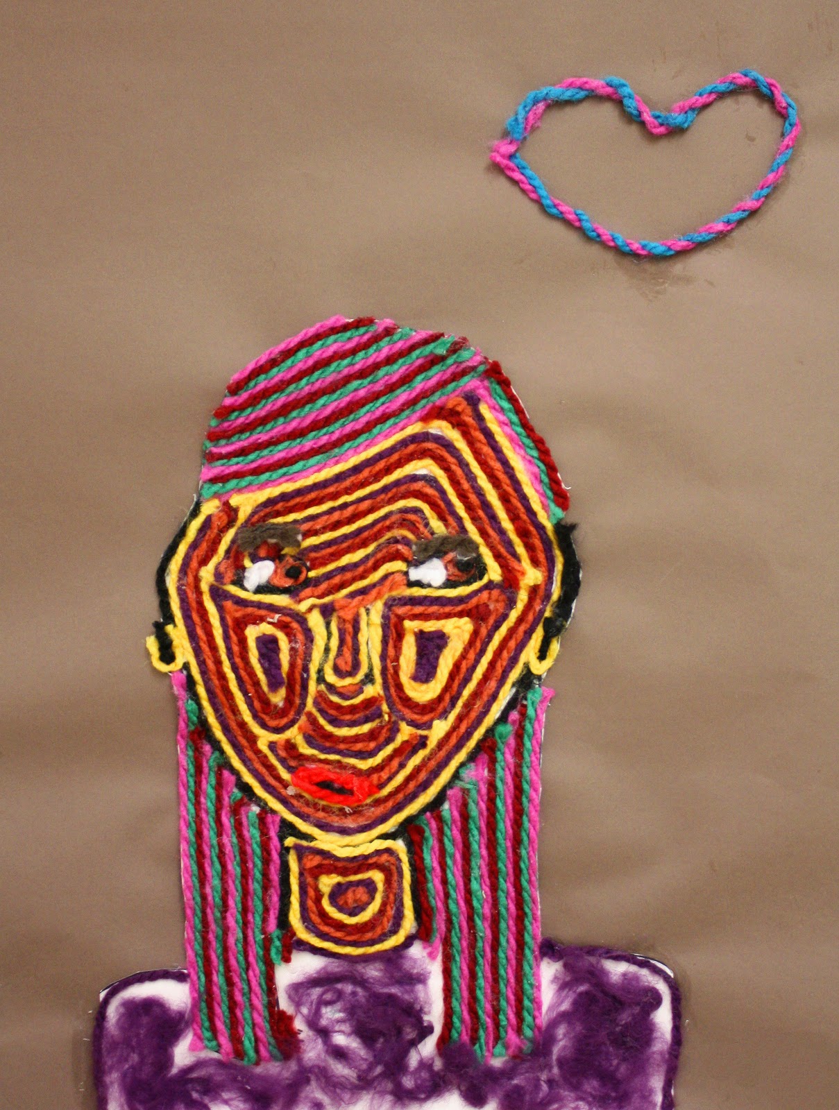 art *scher*: Emotional Self-Portrait Yarn Drawings inspired by Edvard Munch