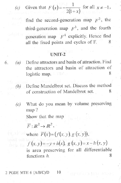Dibrugarh University Graph Theory, Abstract Algebra, Non-linear ...