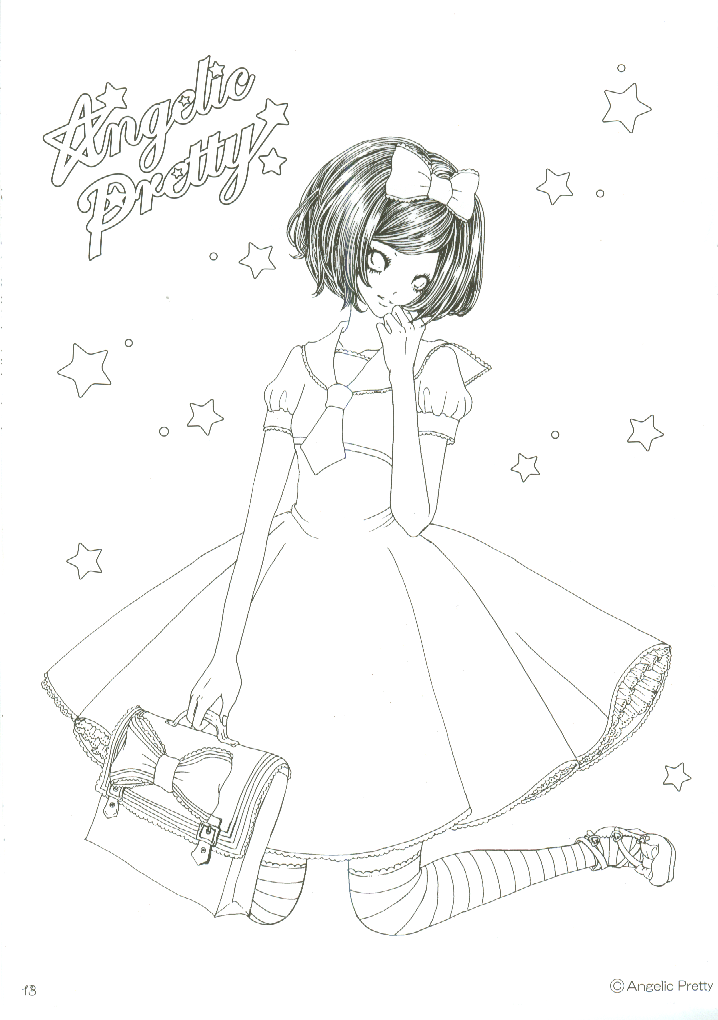 Lolita Paradise: Angelic Pretty libro para colorear