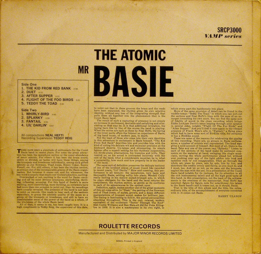 Discos para história: The Atomic Mr. Basie, de Count Basie (1958)