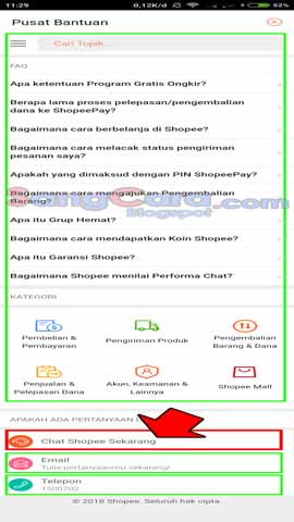 Pusat Bantuan Nomor Call Center Shopee Terbaru Bebas Pulsa Online ...