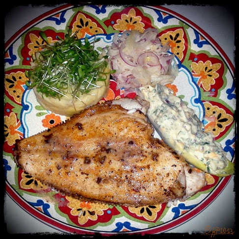 What's Cooking Pete?: European plaice with tartar sauce and mashed potatoes