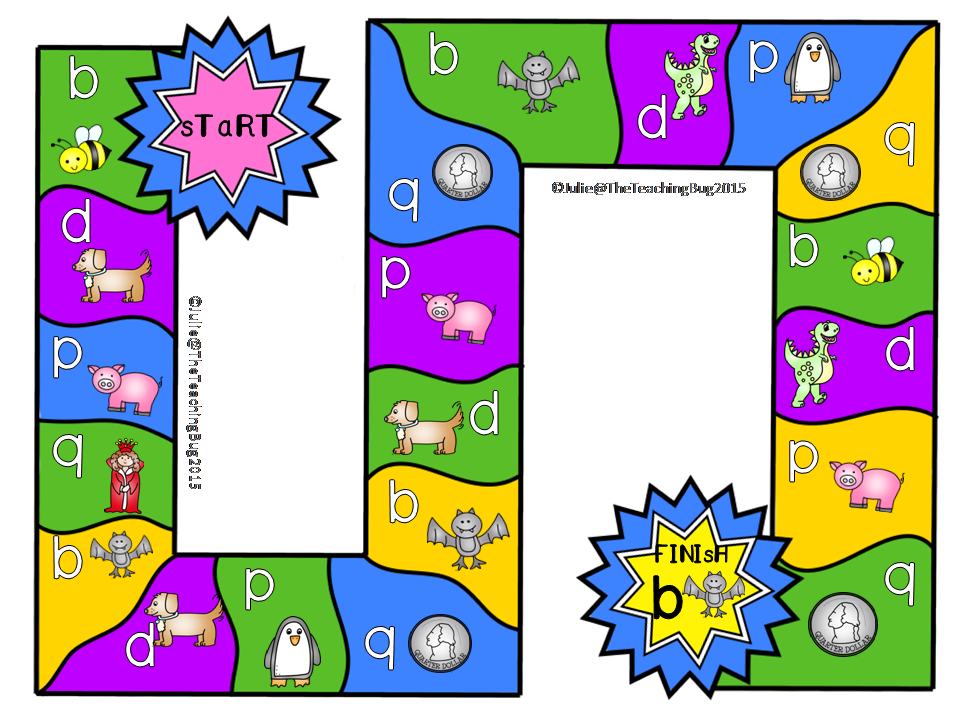 Lowercase b,d,p,and q part two | The Teaching Bug!