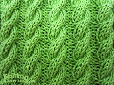 Corded Cable Rib 🔅 Knitting Stitch Patterns