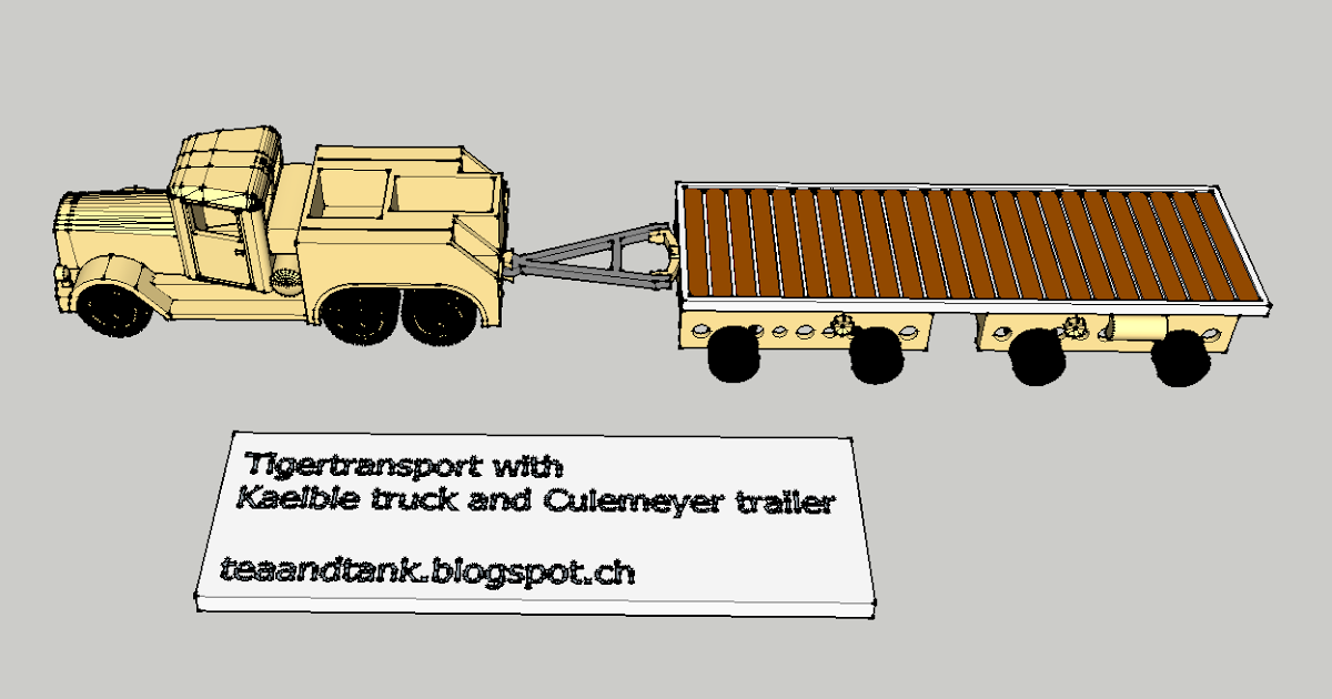 Tea and Tank: Tigertransport in 1/144 with Kaelble truck and Culemeyer ...