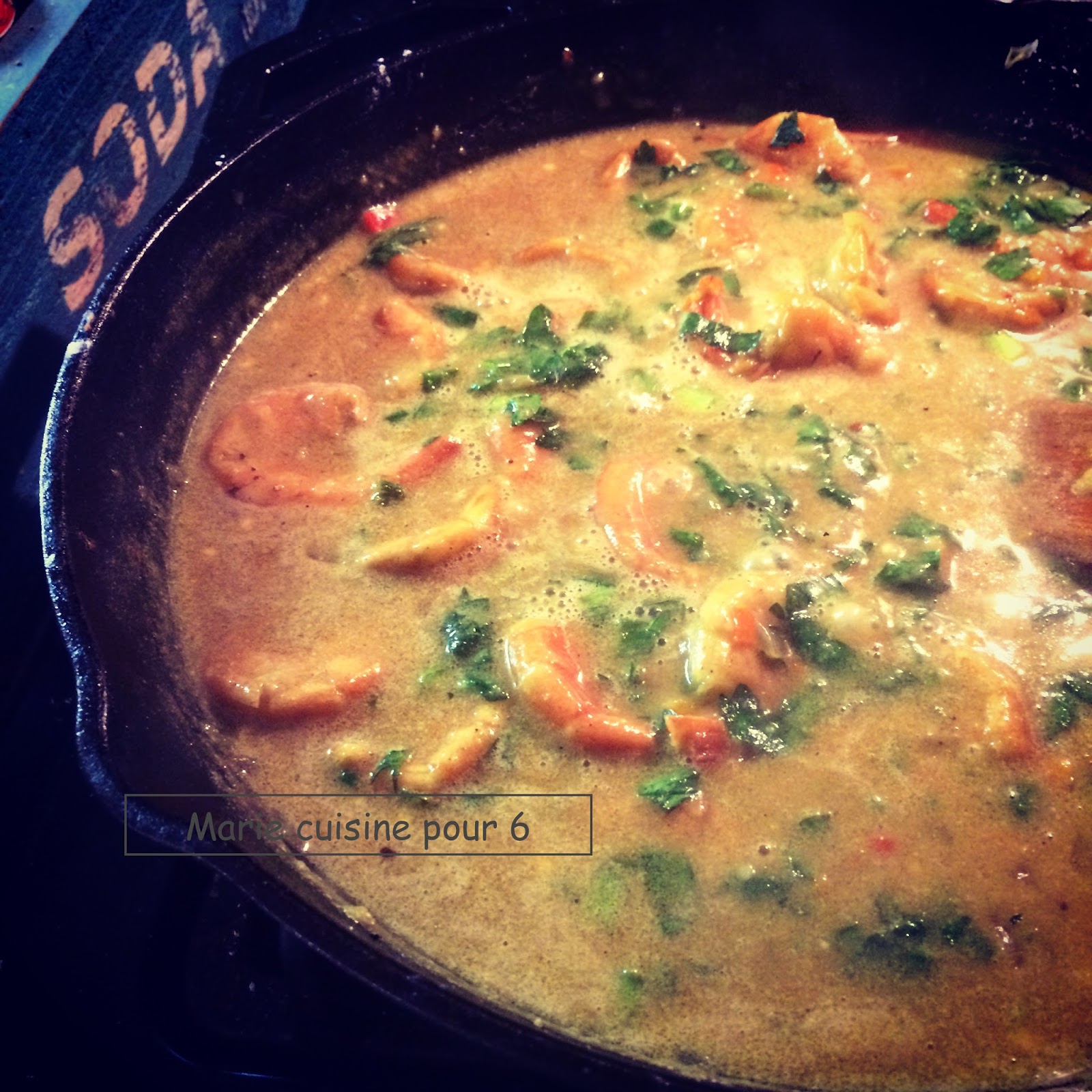 Marie cuisine pour 6: THE UNEXPECTED COME BACK !!!!! SHRIMP CURRY ...