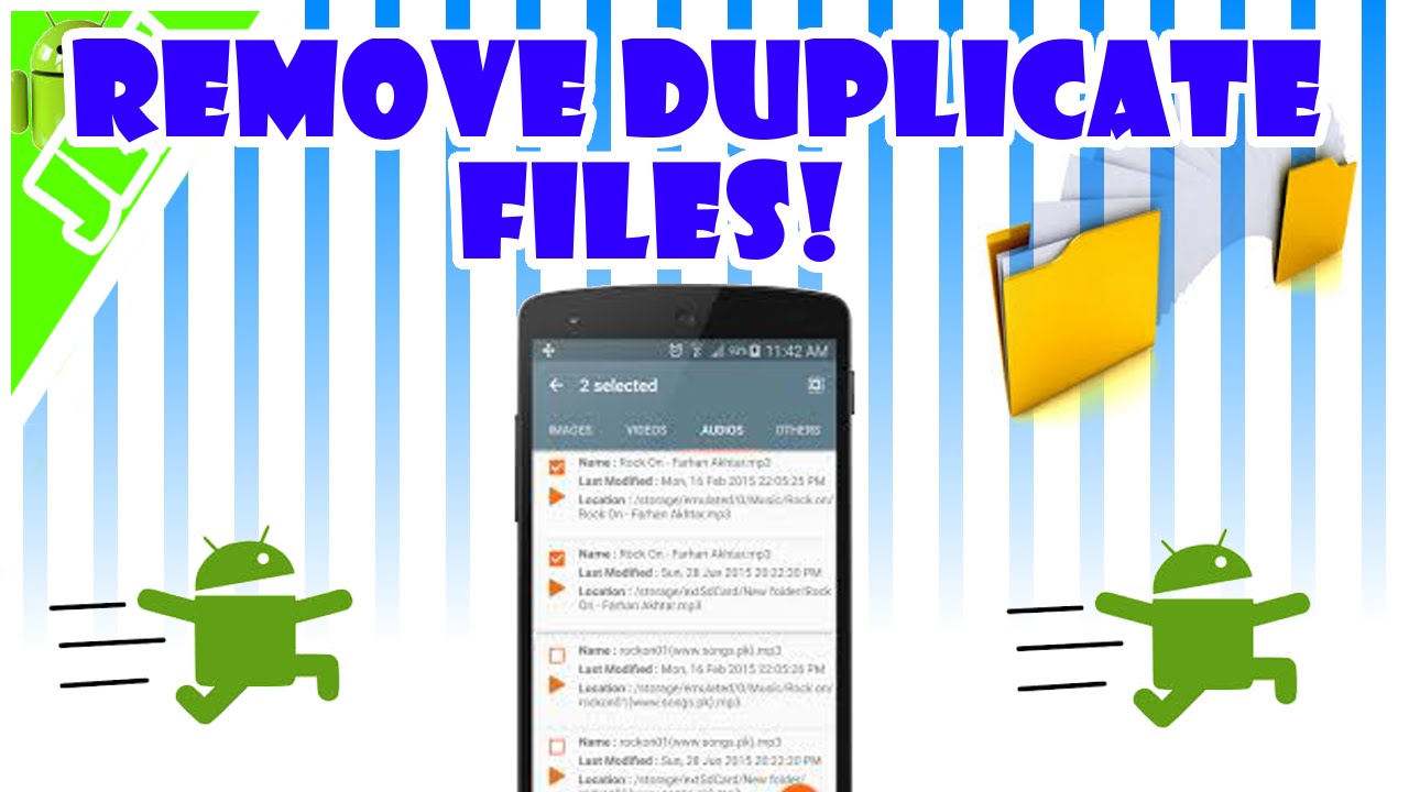 HOW TO DELETE DUPLICATE FILES