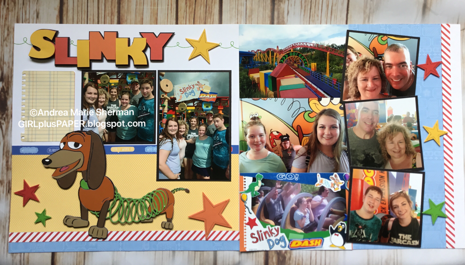 GIRLplusPAPER: CTMH More Magical Layout Toy Story Style