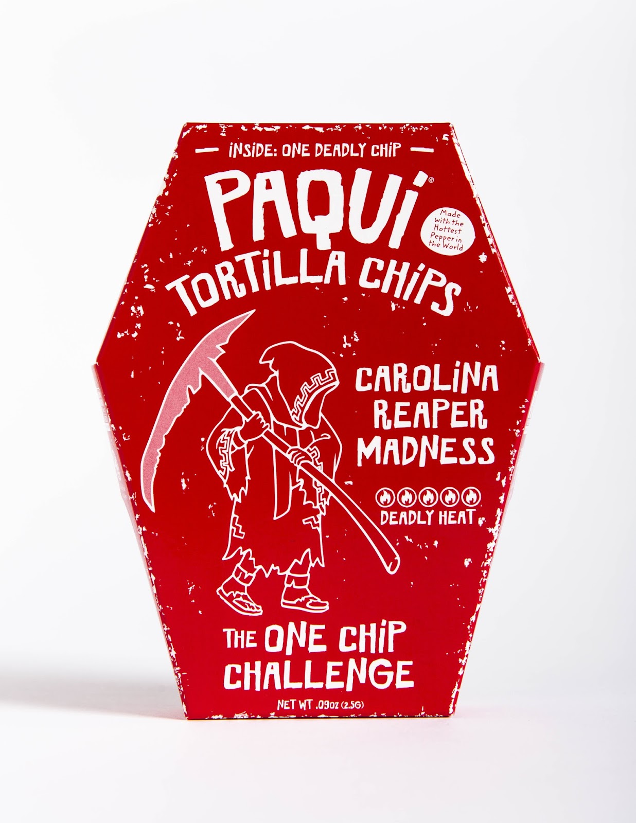 Paqui Carolina Reaper Madness – One Chip Challenge – Packaging Of The World