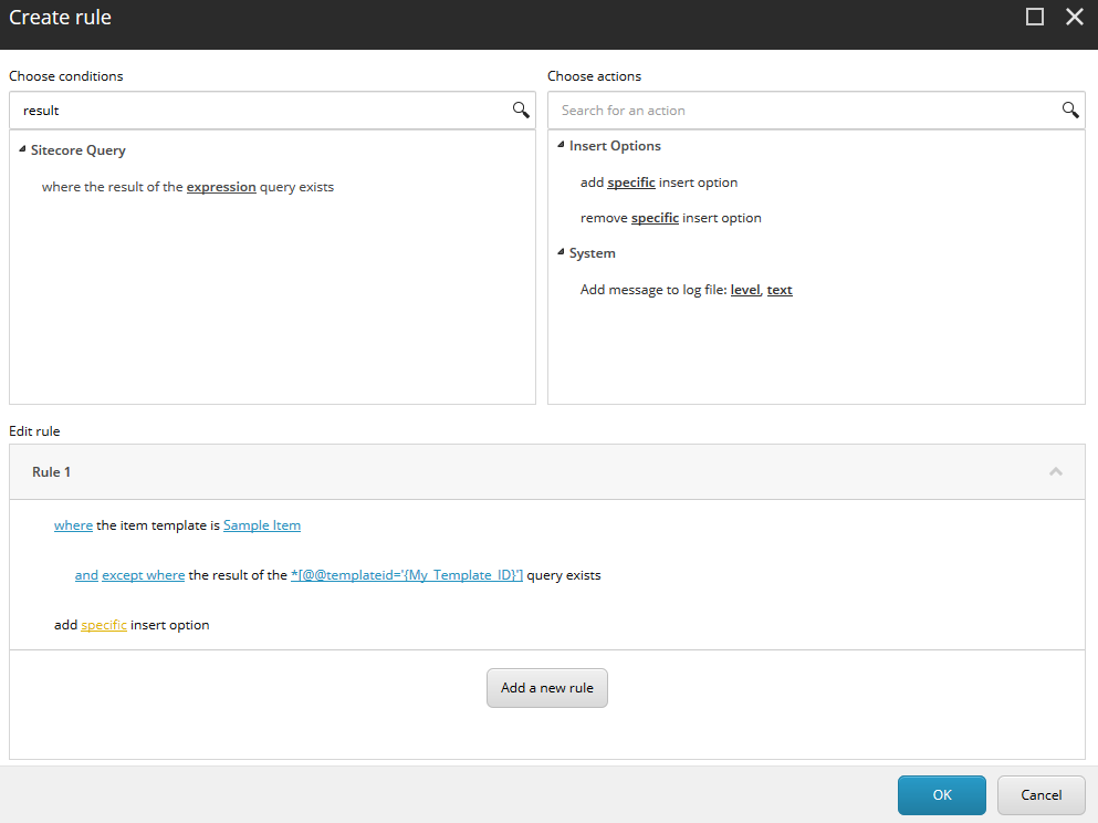Dynamic insert options - Just Sitecore Things