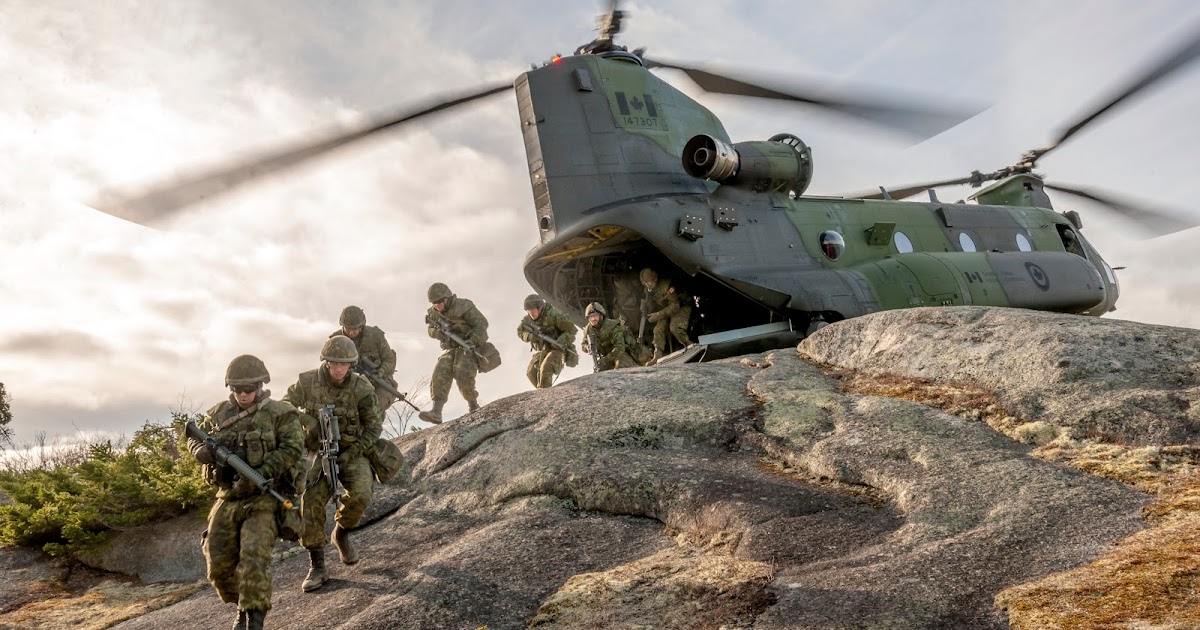 SNAFU!: CH-147 Chinook performing a "pinnacle landing"