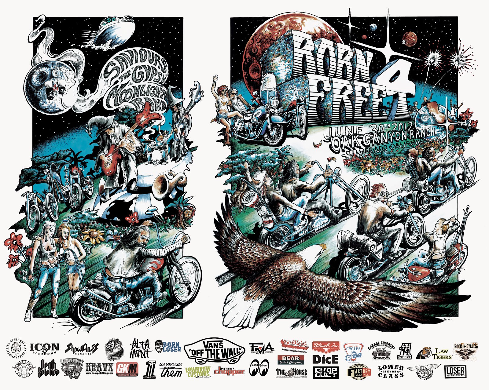 Offical Born-Free 4 Show Poster | Born Free Motorcycle Show
