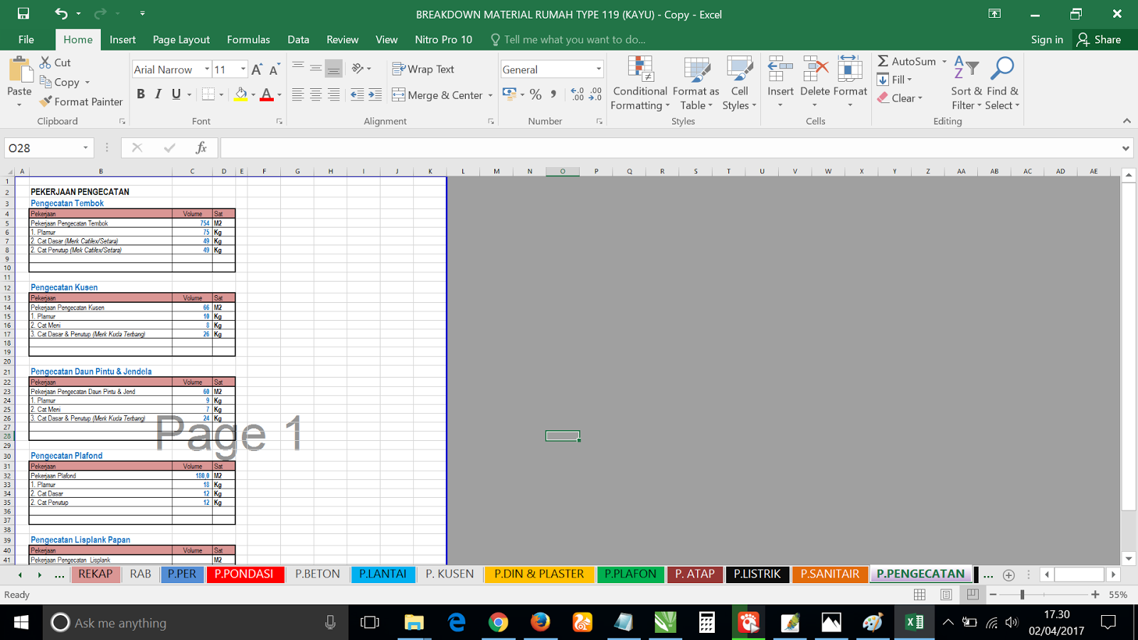 Contoh Rab (Rencana Anggaran Biaya) Lengkap | Jasa Hitung Rab Rumah