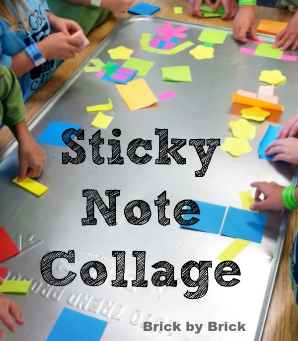 Brick by Brick: Sticky Note Collage