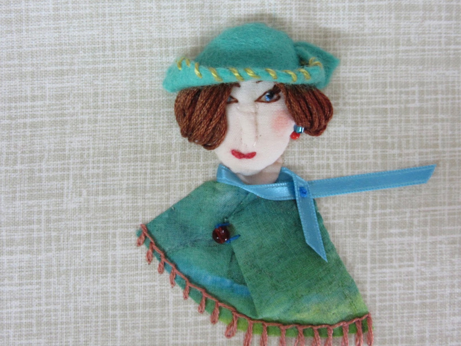 Queenie's Needlework: Stumpwork Portrait Tutorial