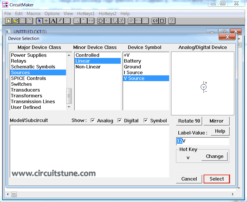 Circuit design tutorial in CircuitMaker 5 | CircuitsTune