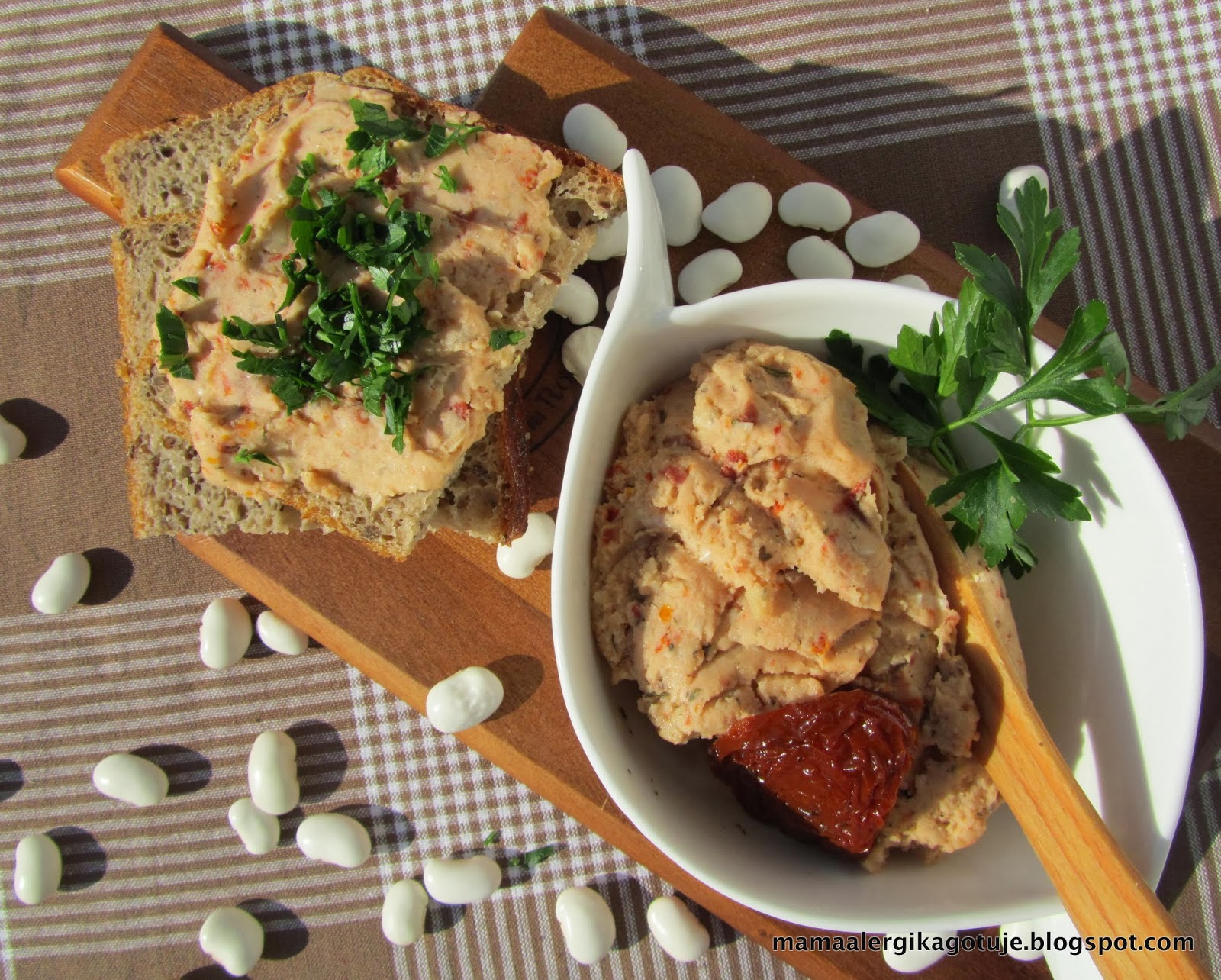 Pasta z białej fasoli (wegańska, bezglutenowa) - Mama Alergika Gotuje