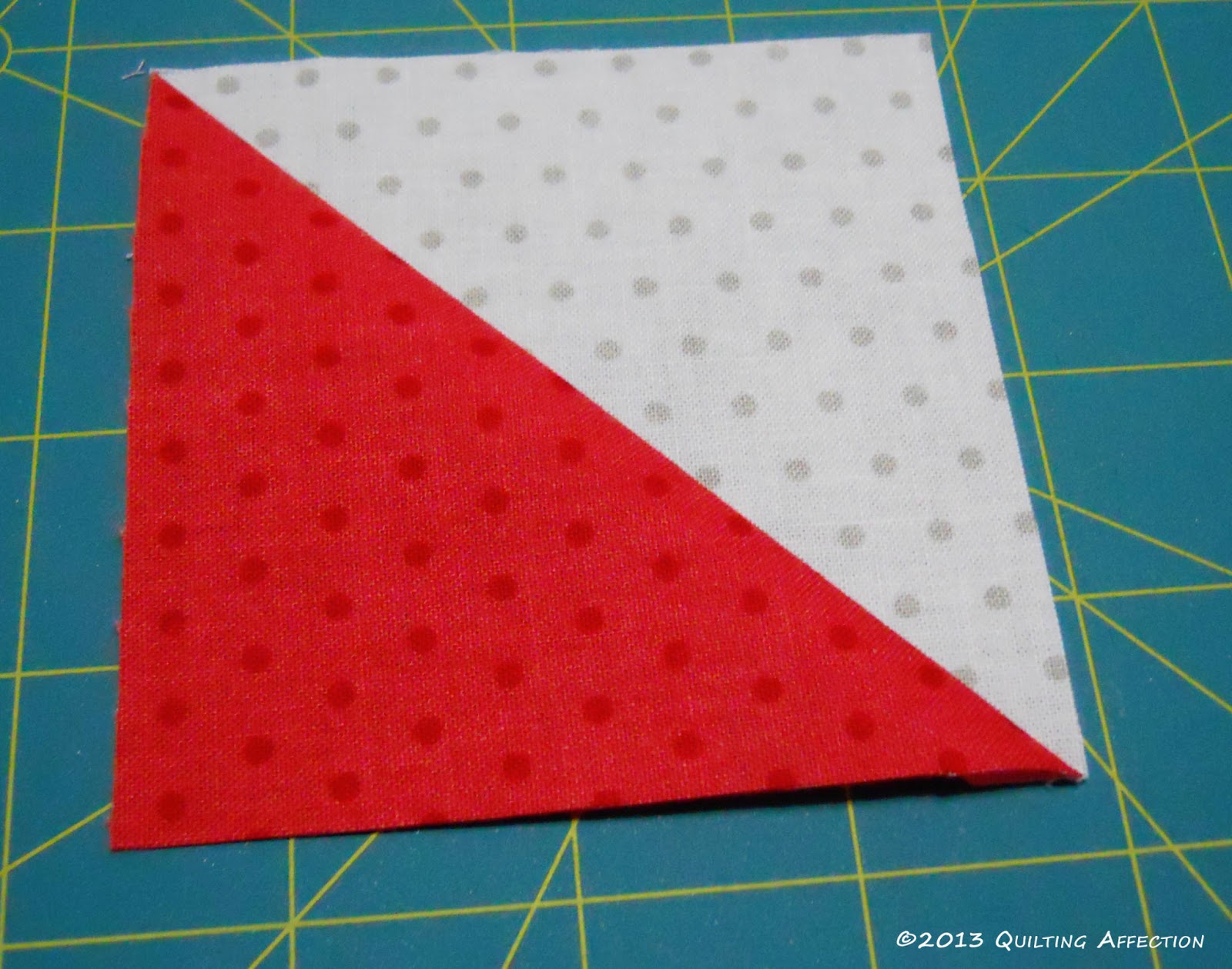 Quilting Affection Designs: Half Square Tutorial