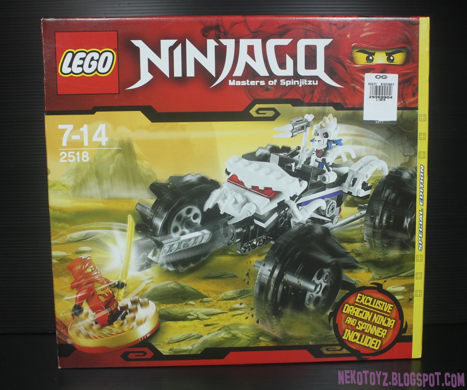 Neko Toyz: LEGO 2518 Ninjago Masters Of Spinjitsu: Nuckal's ATV Review