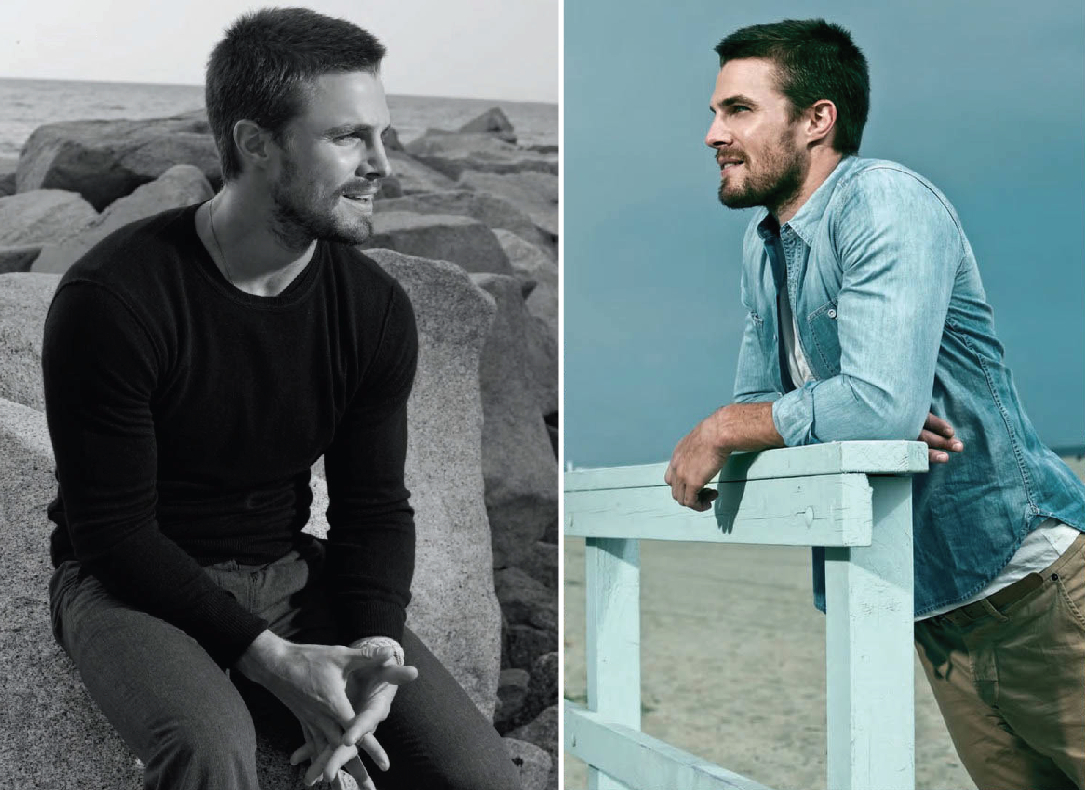 my new plaid pants: Stephen Amell Five Times