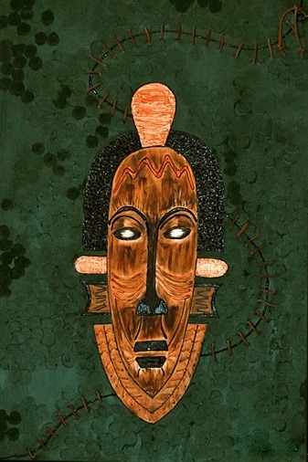 Creative Minds by EmergenceArt gallery: Mixed Media Painting: Tribal Mask