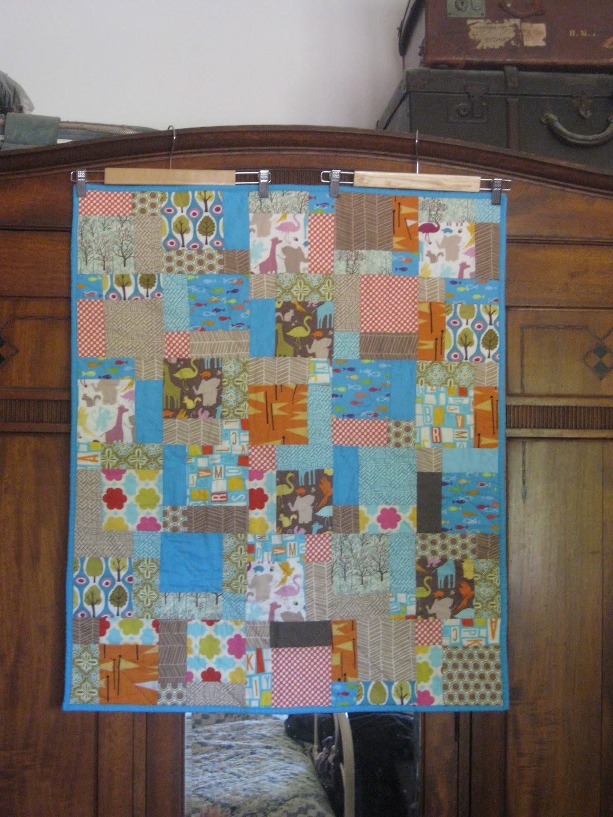 A Labour of Love: Disappearing Nine Patch Baby Quilt