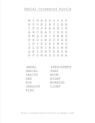 Daniel and the Lion's Den | Sunday School Activities ~ Sunday School ...