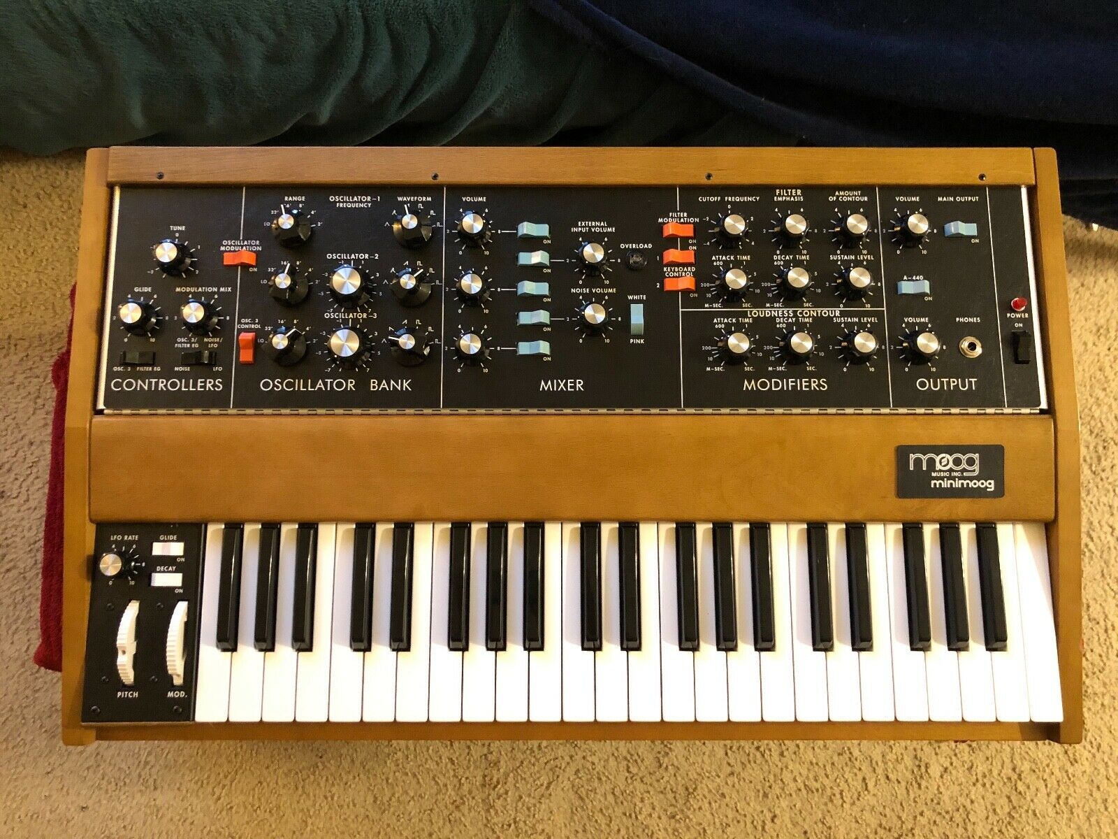 MATRIXSYNTH: Minimoog Model D Reissue Synth SN 2270