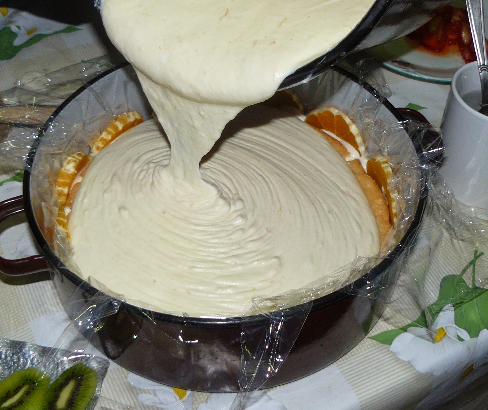 home made easy cakes: Diplomat cake with fruits