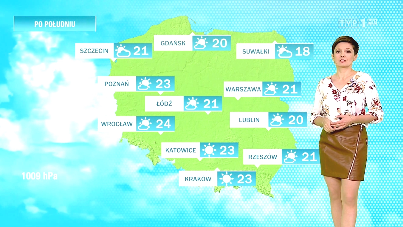 POGODYNKA PL: Milena Rostkowska-Galant w trapezowej ultra mini ...