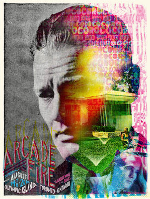 Flyer Goodness: Arcade Fire Posters by Burlesque of North America