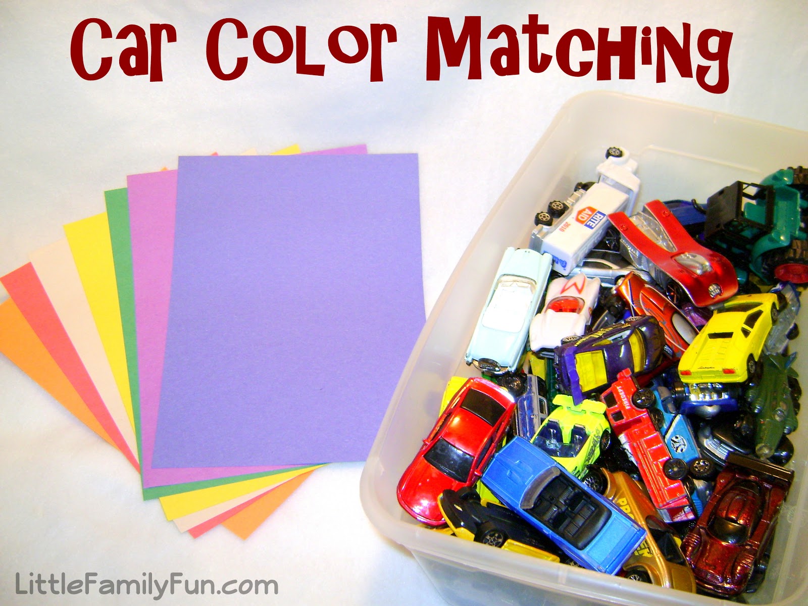 Little Family Fun: Car Color Matching
