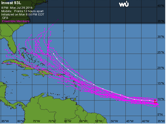 Hurricane Harbor: Invest 93L Consolidating... TD3 or Tropical Storm ...