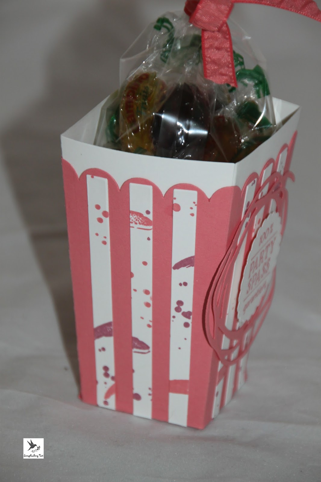 Scrapbooking Tati: Popcorn Schachtel, meine 2. Variante
