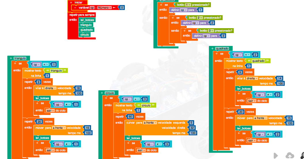 educar321: Quadrado Retangulo triangulo - exercício bot'n roll openroberta