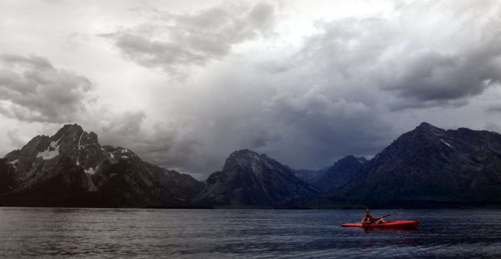 wasatch and beyond: Kayaking on Jackson Lake
