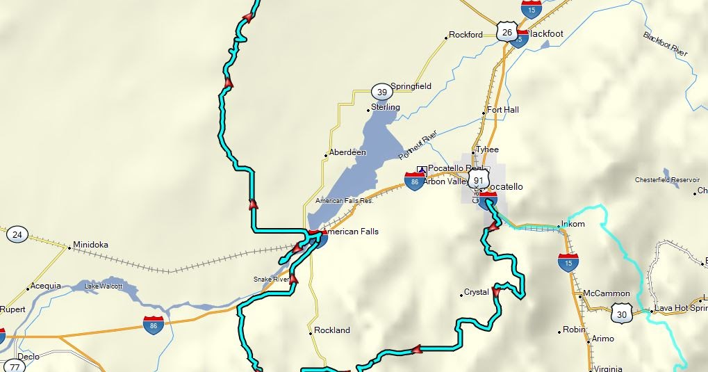 Tour of Idaho-2018: Day 2 - Pocatello ID to Arco