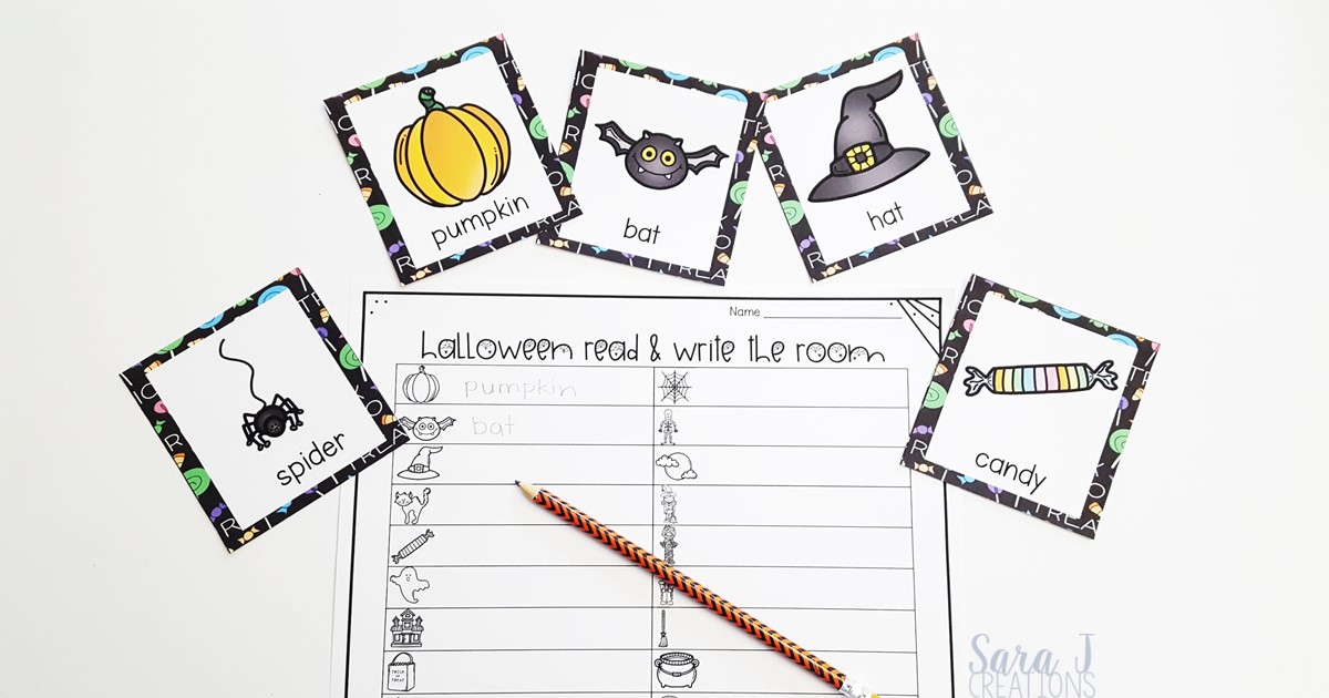Halloween Vocabulary Activities | Sara J Creations