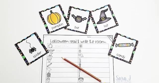 Halloween Vocabulary Activities | Sara J Creations