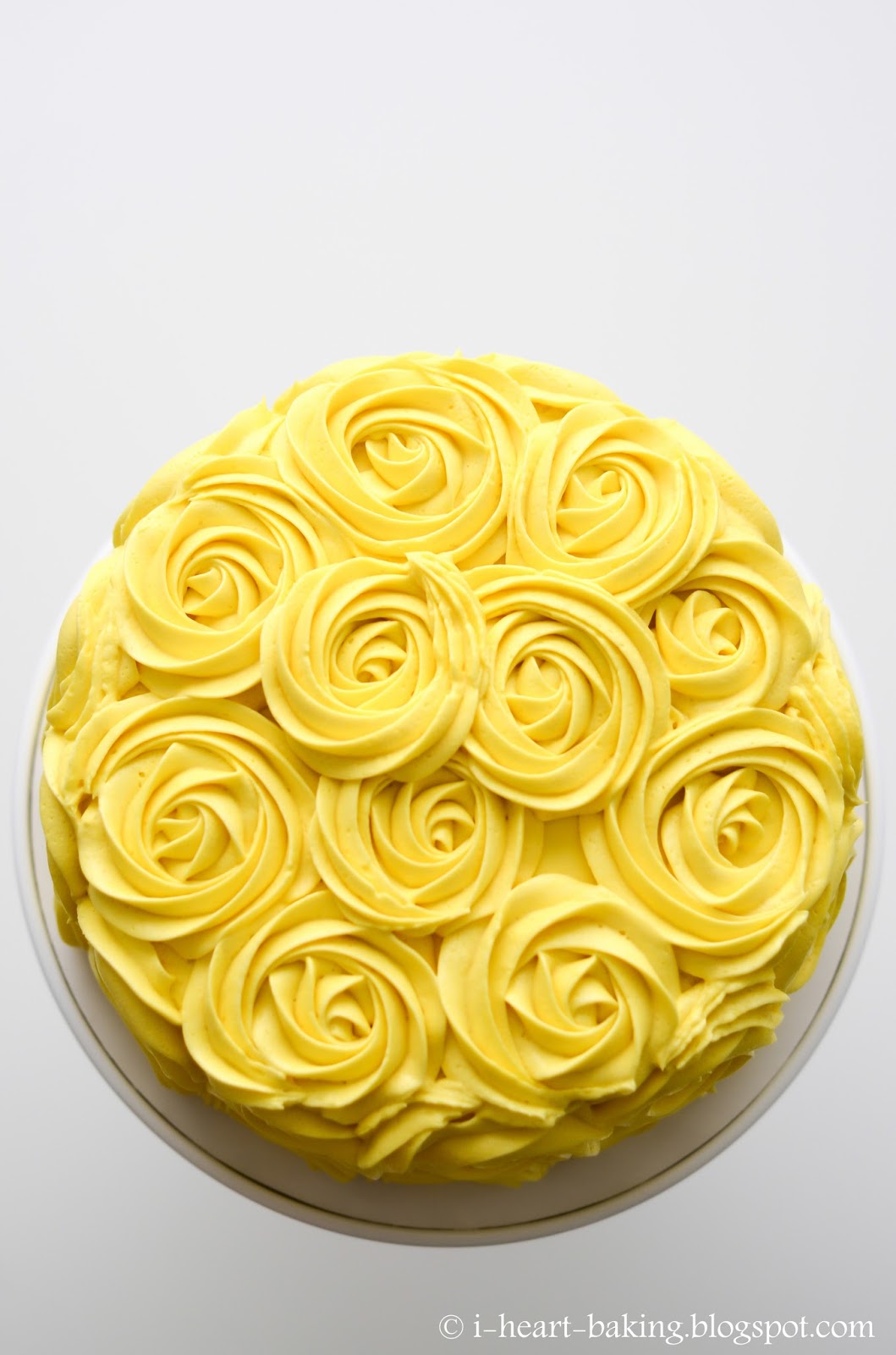 i heart baking!: yellow roses birthday cake
