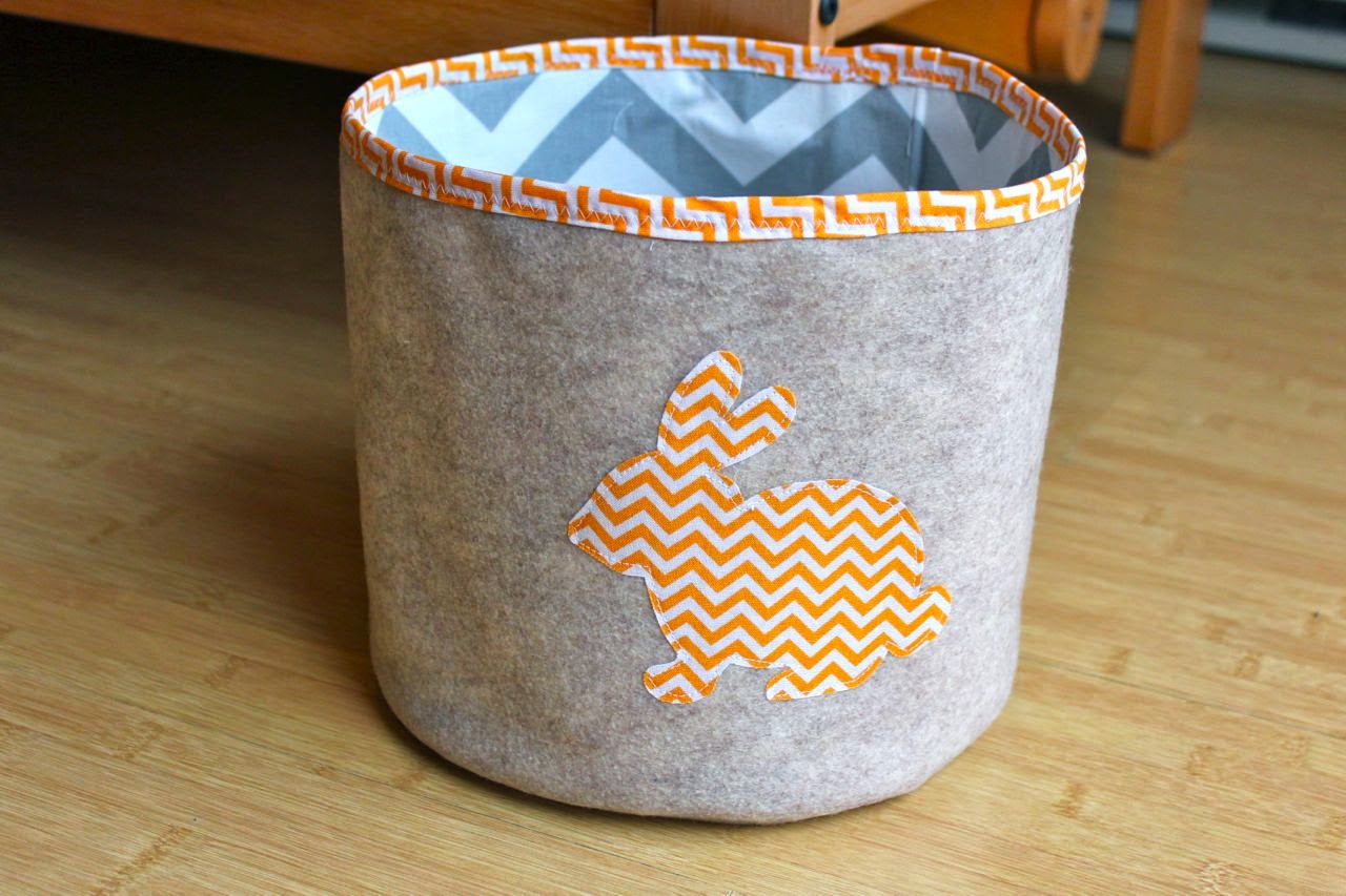 Zaaberry: Felt Easter Bucket-TUTORIAL